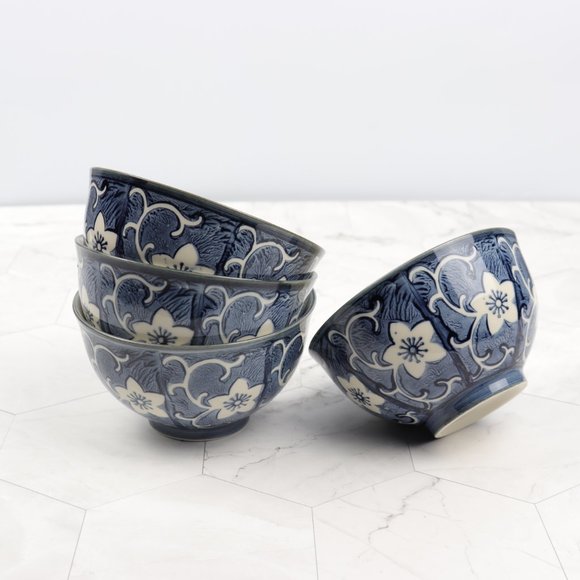 Dining | Four Set Stackable Ceramic Bowl Set Dessert 1 Oz | Poshmark